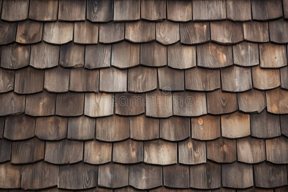 Processed Collage of Rustic Barn Roof Shingles Surface Texture ...