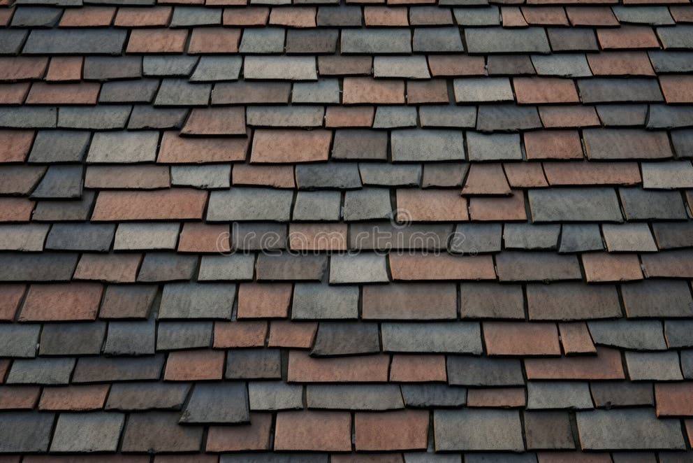 Processed Collage of Slate Roof Tiles Surface Texture. Background for ...