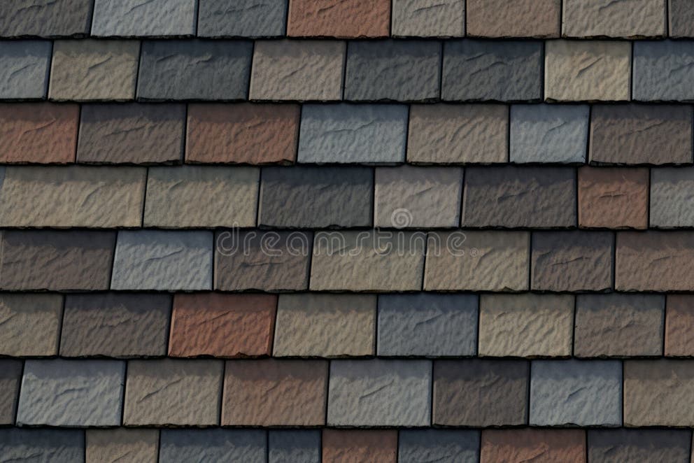 Processed Collage of Slate Roof Tiles Surface Texture. Background for ...