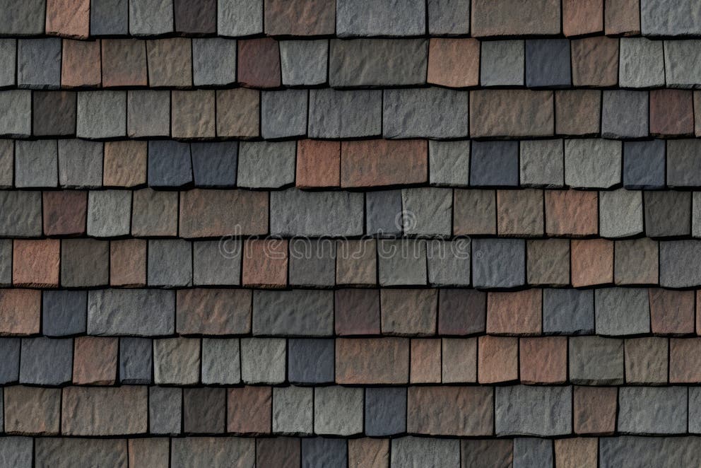 Processed Collage of Slate Roof Tiles Surface Texture. Background for ...