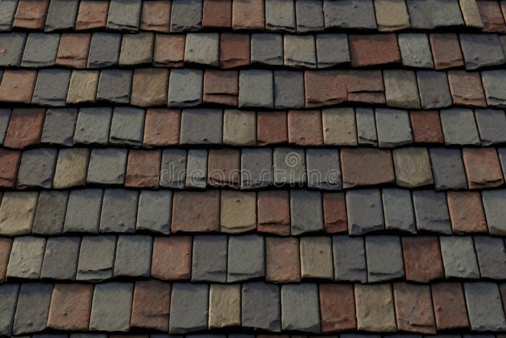 Processed Collage of Slate Roof Tiles Surface Texture. Background for ...