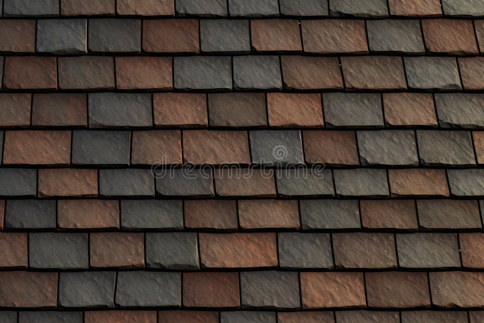 Processed Collage of Slate Roof Tiles Surface Texture. Background for ...