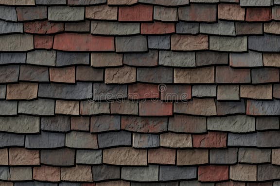 Processed Collage of Slate Roof Tiles Surface Texture. Background for ...