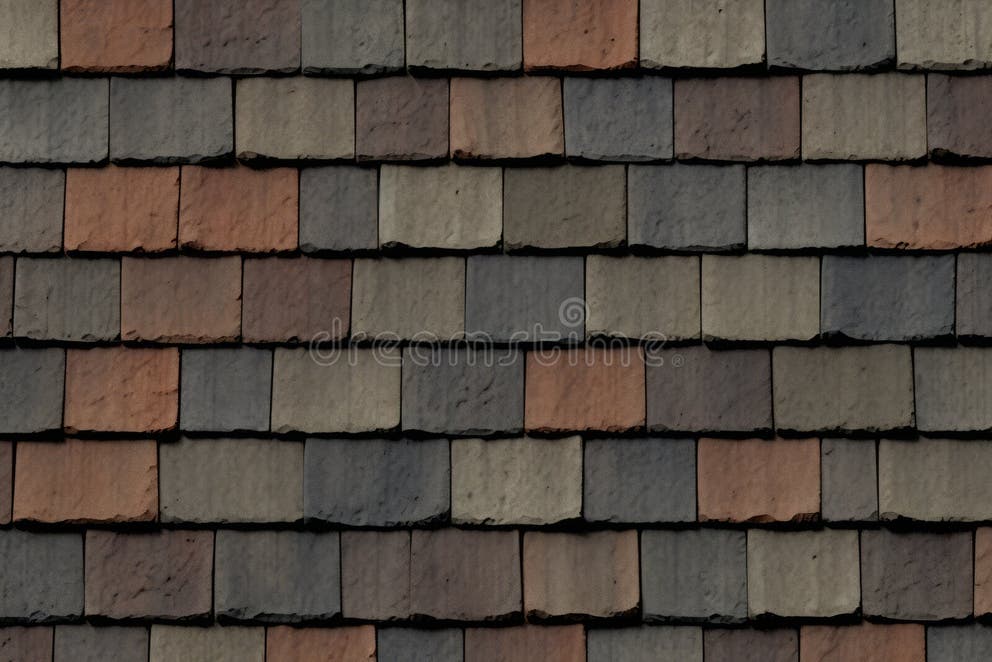 Processed Collage of Slate Roof Tiles Surface Texture. Background for ...