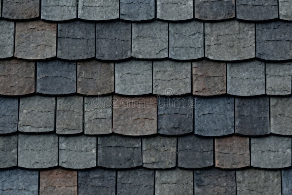 Processed Collage of Slate Roof Tiles Surface Texture. Background for ...