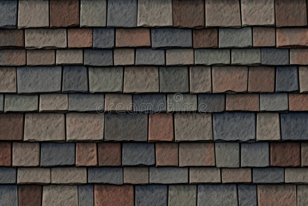 Processed Collage of Slate Roof Tiles Surface Texture. Background for ...