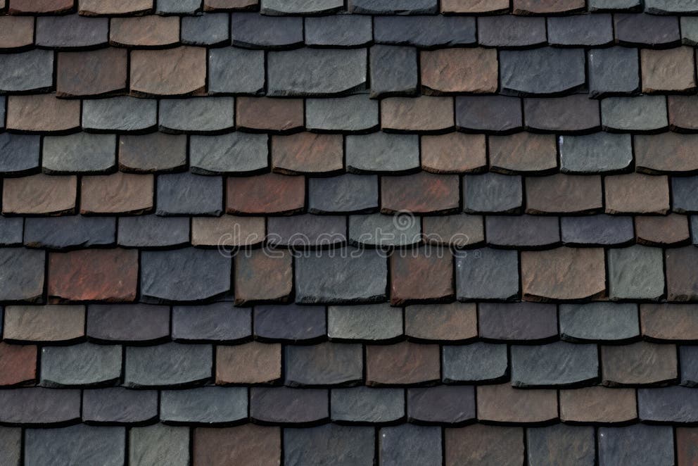 Processed Collage of Slate Roof Tiles Surface Texture. Background for ...