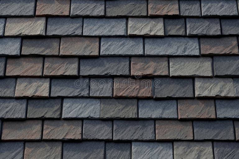 Processed Collage of Slate Roof Tiles Surface Texture. Background for ...