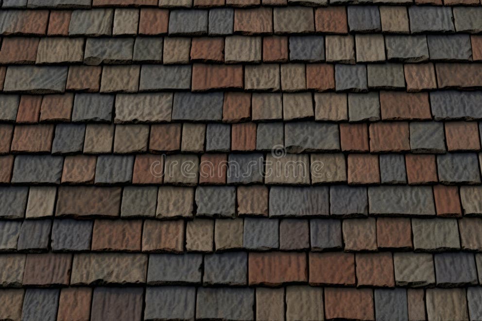 Processed Collage of Slate Roof Tiles Surface Texture. Background for ...