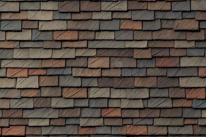 Processed Collage of Slate Roof Tiles Surface Texture. Background for ...