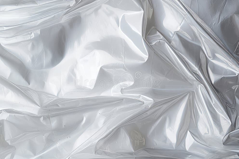 Processed Collage of Transparent Cellophane Plastic Foil Texture ...