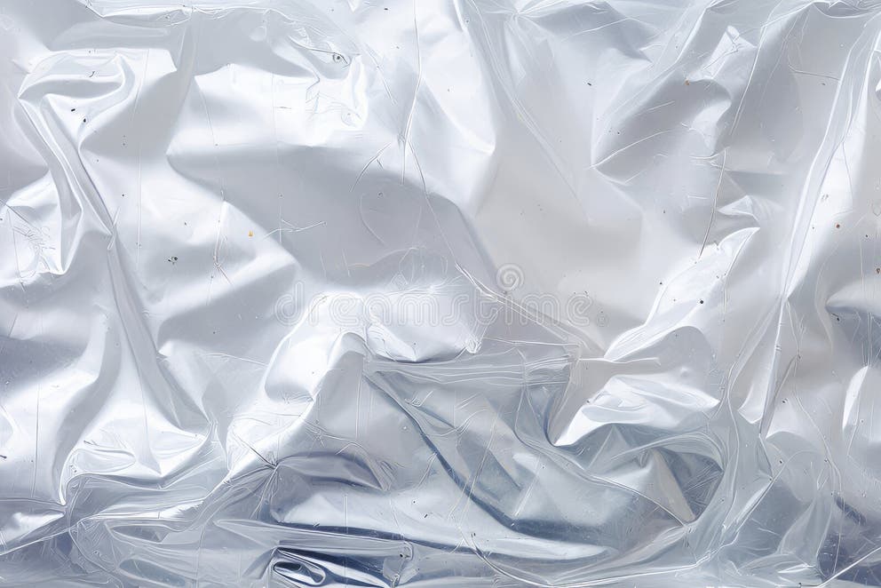Processed Collage of Transparent Cellophane Plastic Foil Texture ...