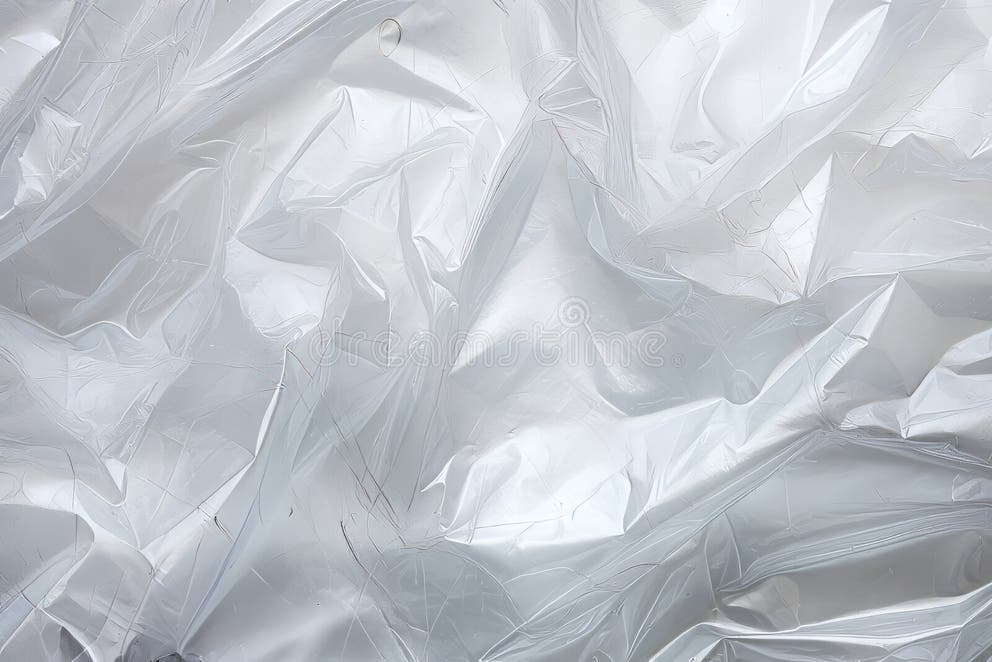 Processed Collage of Transparent Cellophane Plastic Foil Texture ...