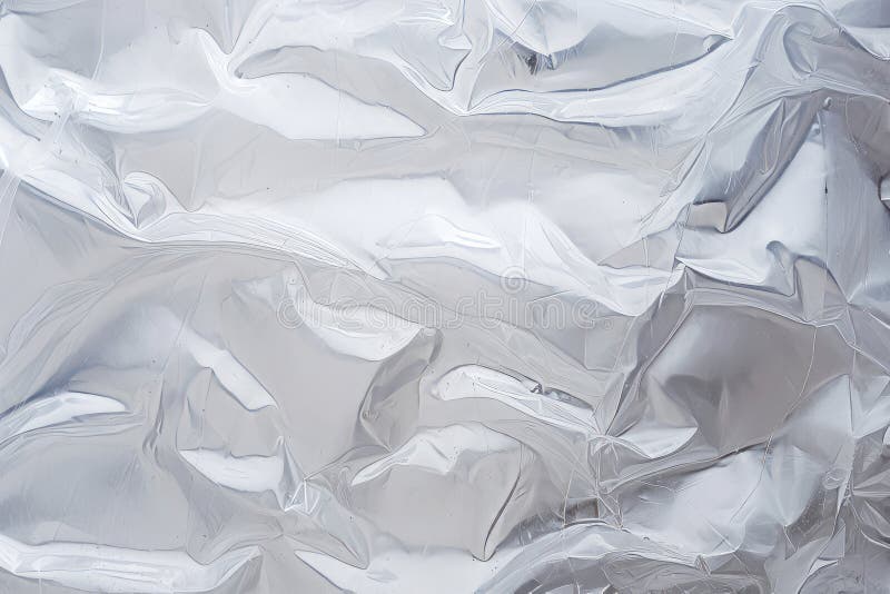 Processed Collage of Transparent Cellophane Plastic Foil Texture ...