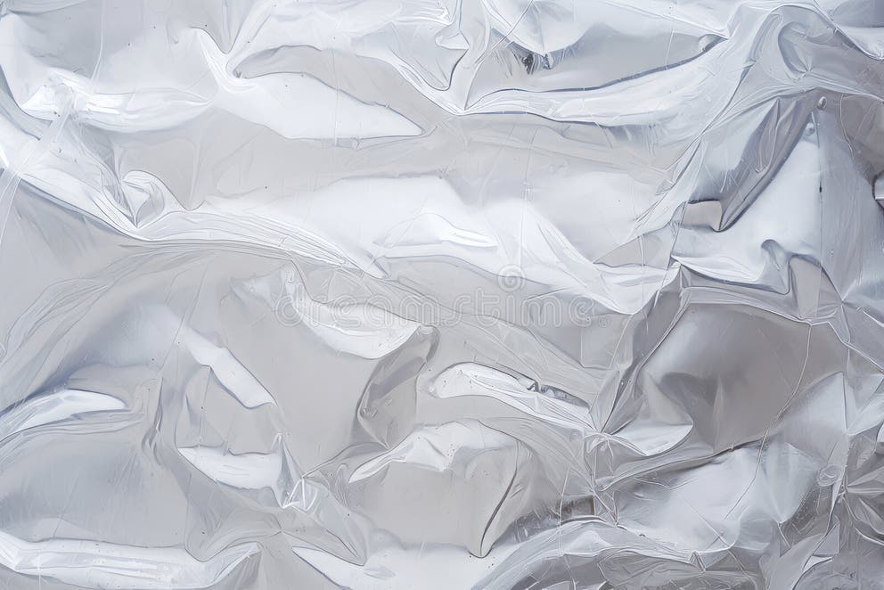 Processed Collage of Transparent Cellophane Plastic Foil Texture ...