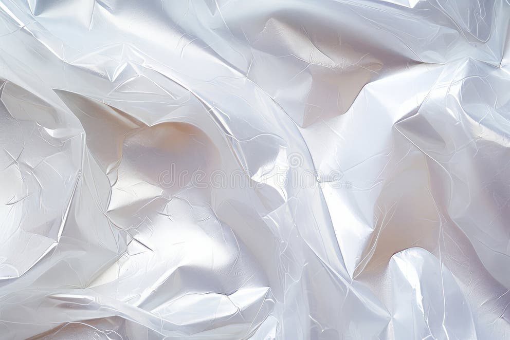 Processed Collage of Transparent Cellophane Plastic Foil Texture ...