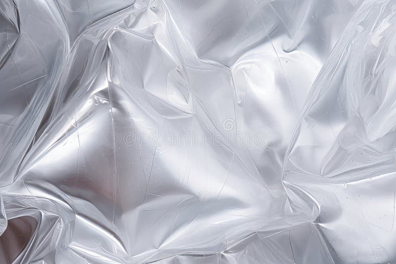 Processed Collage of Transparent Cellophane Plastic Foil Texture ...