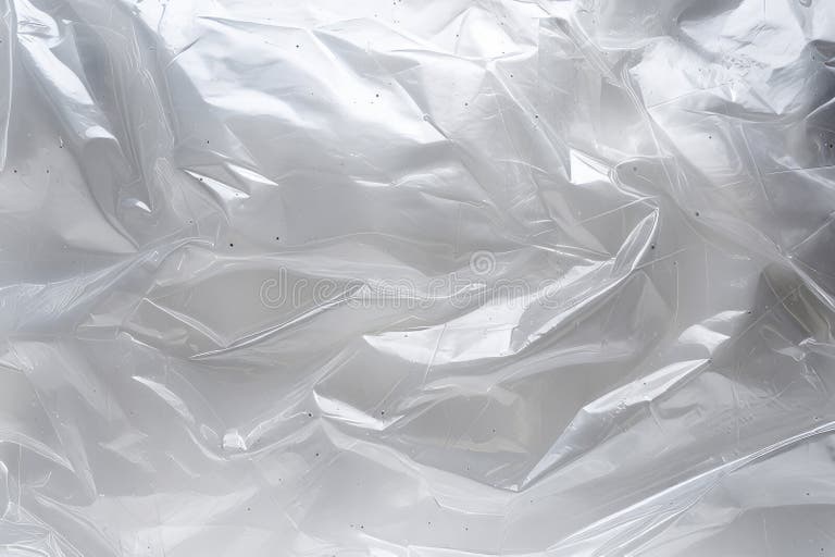 Processed Collage of Transparent Cellophane Plastic Foil Texture ...