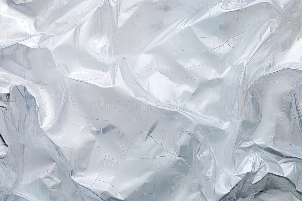 Processed Collage of Transparent Cellophane Plastic Foil Texture ...