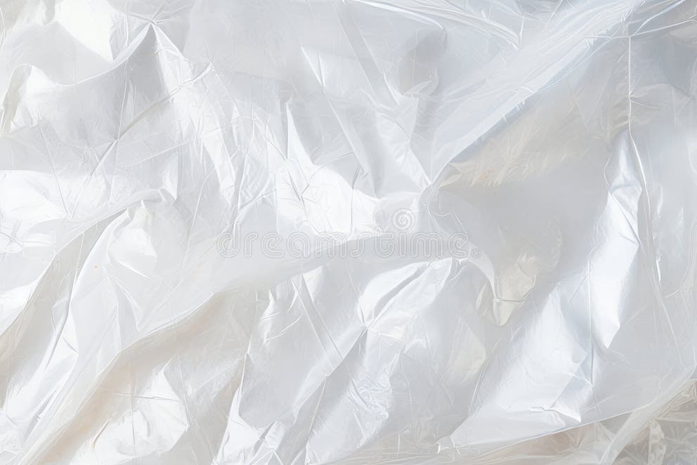 Processed Collage of Transparent Cellophane Plastic Foil Texture ...