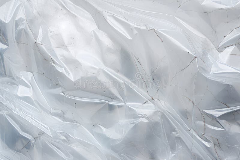 Processed Collage of Transparent Cellophane Plastic Foil Texture ...