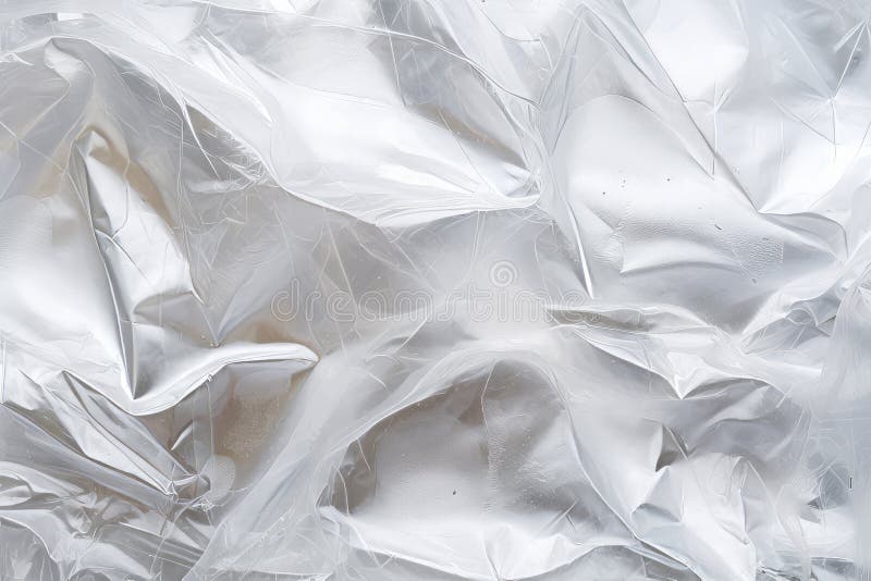 Processed Collage of Transparent Cellophane Plastic Foil Texture ...