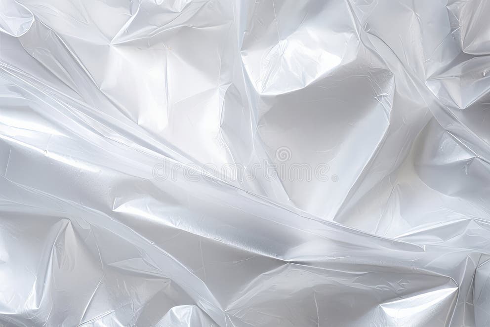 Processed Collage of Transparent Cellophane Plastic Foil Texture ...