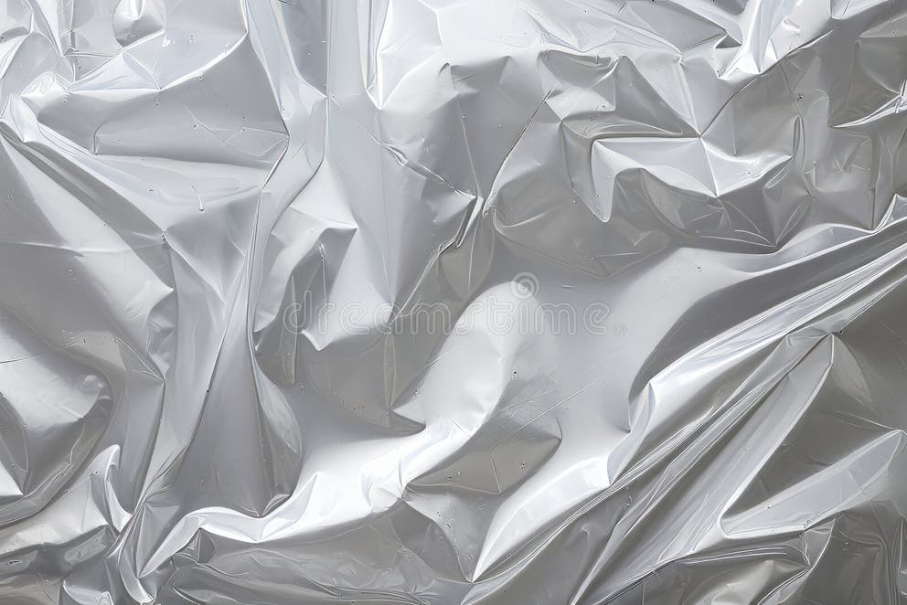 Processed Collage of Transparent Cellophane Plastic Foil Texture ...