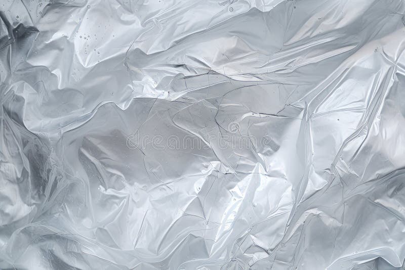 Processed Collage of Transparent Cellophane Plastic Foil Texture ...