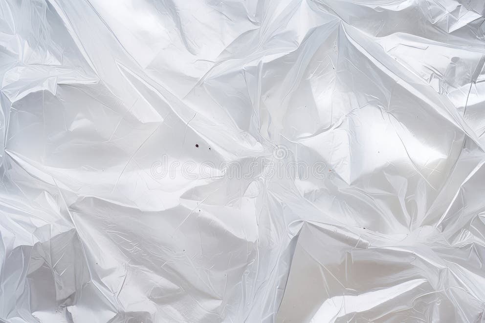 Processed Collage of Transparent Cellophane Plastic Foil Texture ...