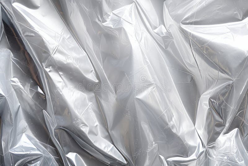 Processed Collage of Transparent Cellophane Plastic Foil Texture ...