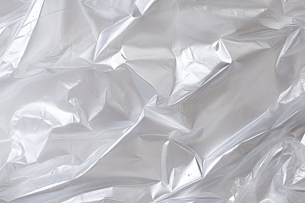 Processed Collage of Transparent Cellophane Plastic Foil Texture ...