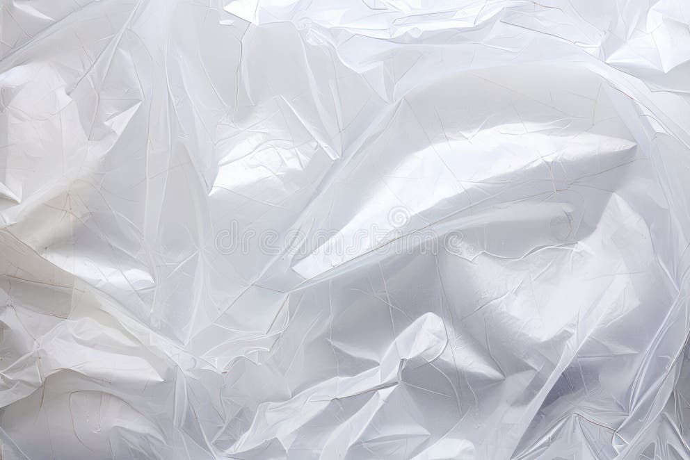 Processed Collage of Transparent Cellophane Plastic Foil Texture ...