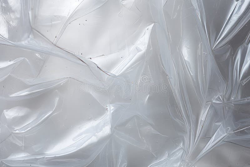 Processed Collage of Transparent Cellophane Plastic Foil Texture ...