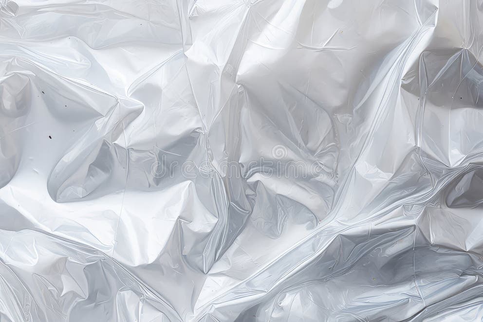 Processed Collage of Transparent Cellophane Plastic Foil Texture ...