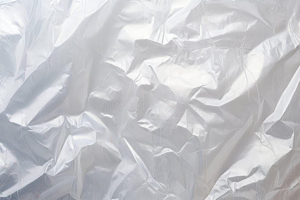 Processed Collage of Transparent Cellophane Plastic Foil Texture ...