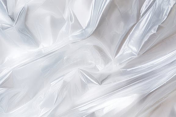 Processed Collage of Transparent Cellophane Plastic Foil Texture ...