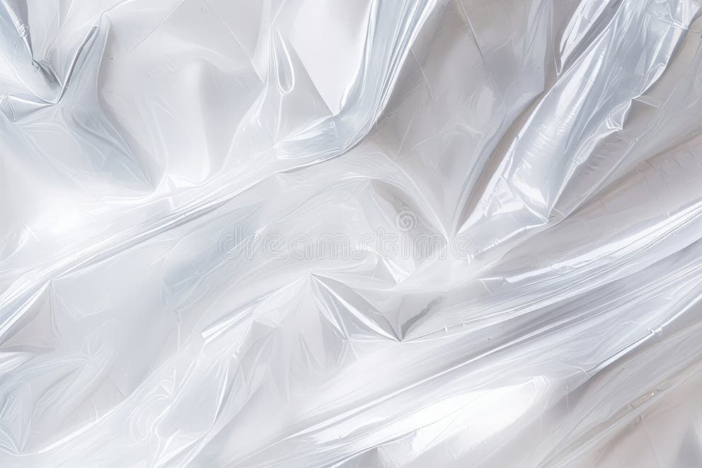 Processed Collage of Transparent Cellophane Plastic Foil Texture ...