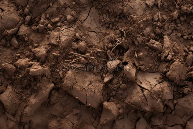 Processed Collage of Underground Brown Soil Layer Material Texture ...