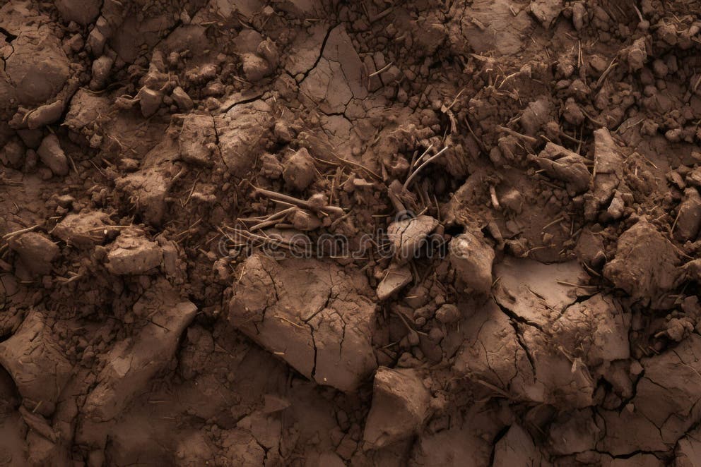 Processed Collage of Underground Brown Soil Layer Material Texture ...