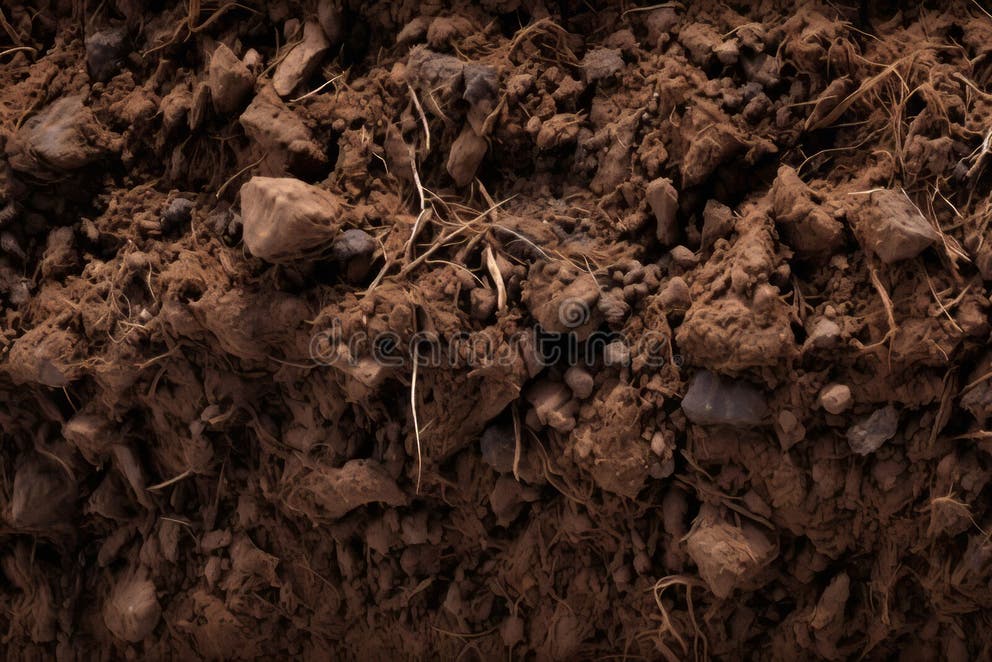 Processed Collage of Underground Brown Soil Layer Material Texture ...