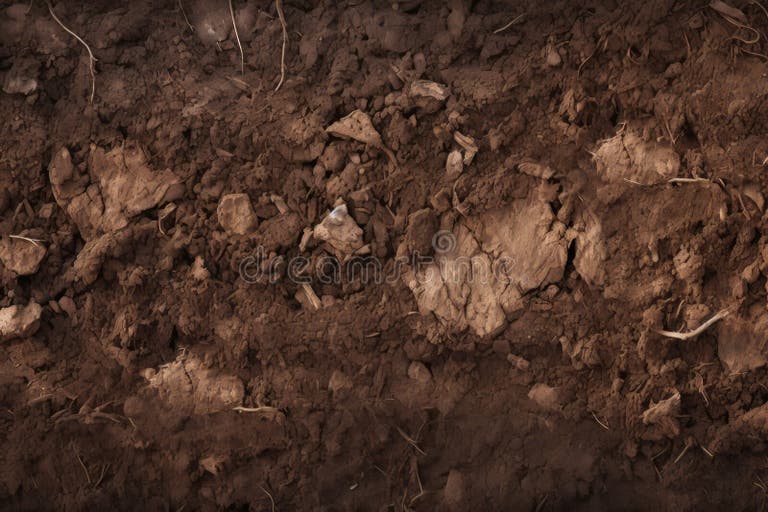 Processed Collage of Underground Brown Soil Layer Material Texture ...