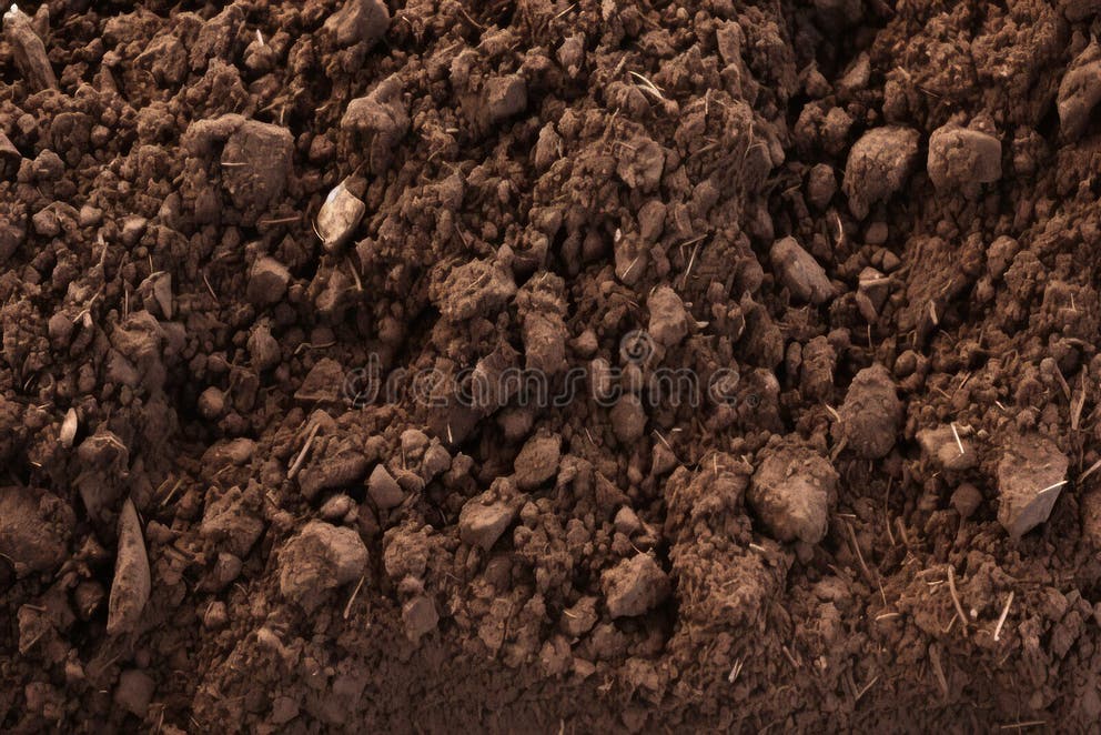 Processed Collage of Underground Brown Soil Layer Material Texture ...