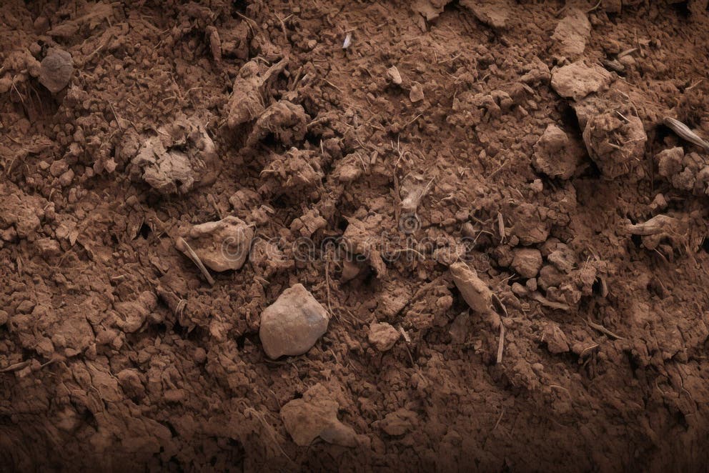 Processed Collage of Underground Brown Soil Layer Material Texture ...