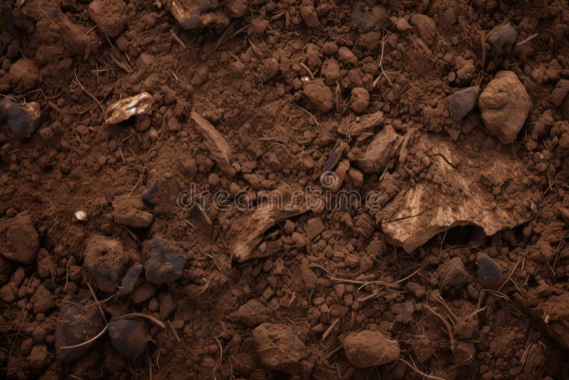 Processed Collage of Underground Brown Soil Layer Material Texture ...