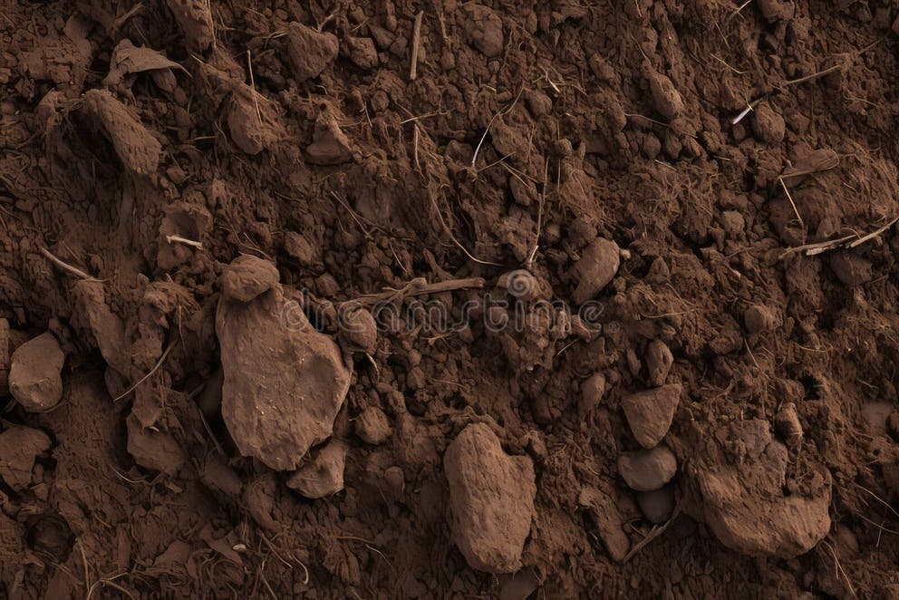 Processed Collage of Underground Brown Soil Layer Material Texture ...