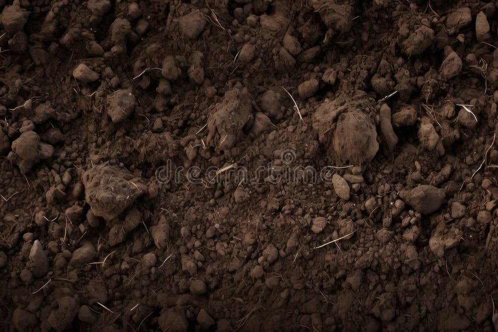Processed Collage of Underground Brown Soil Layer Material Texture ...