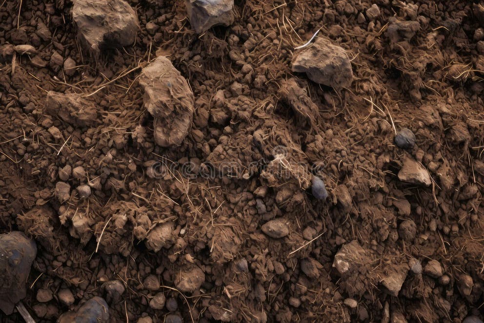 Processed Collage of Underground Brown Soil Layer Material Texture ...