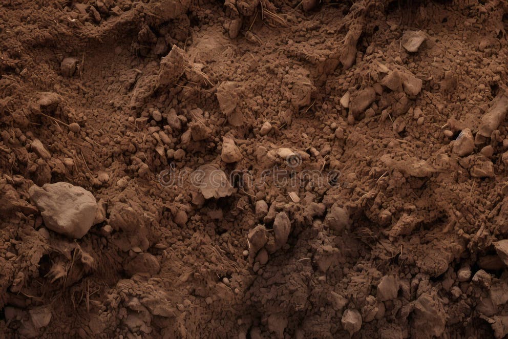 Processed Collage of Underground Brown Soil Layer Material Texture ...