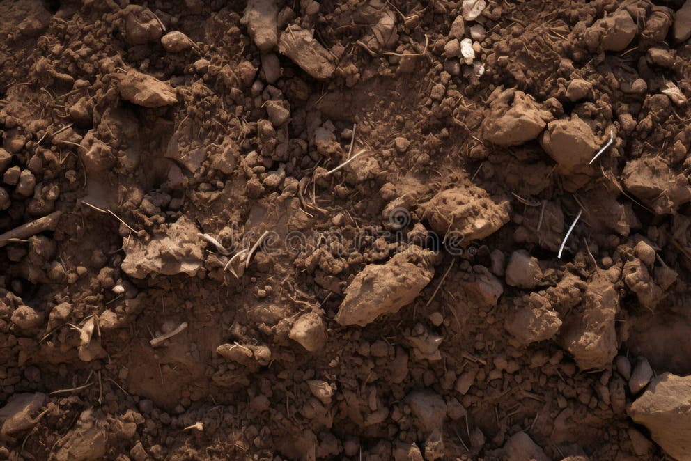 Processed Collage of Underground Brown Soil Layer Material Texture ...